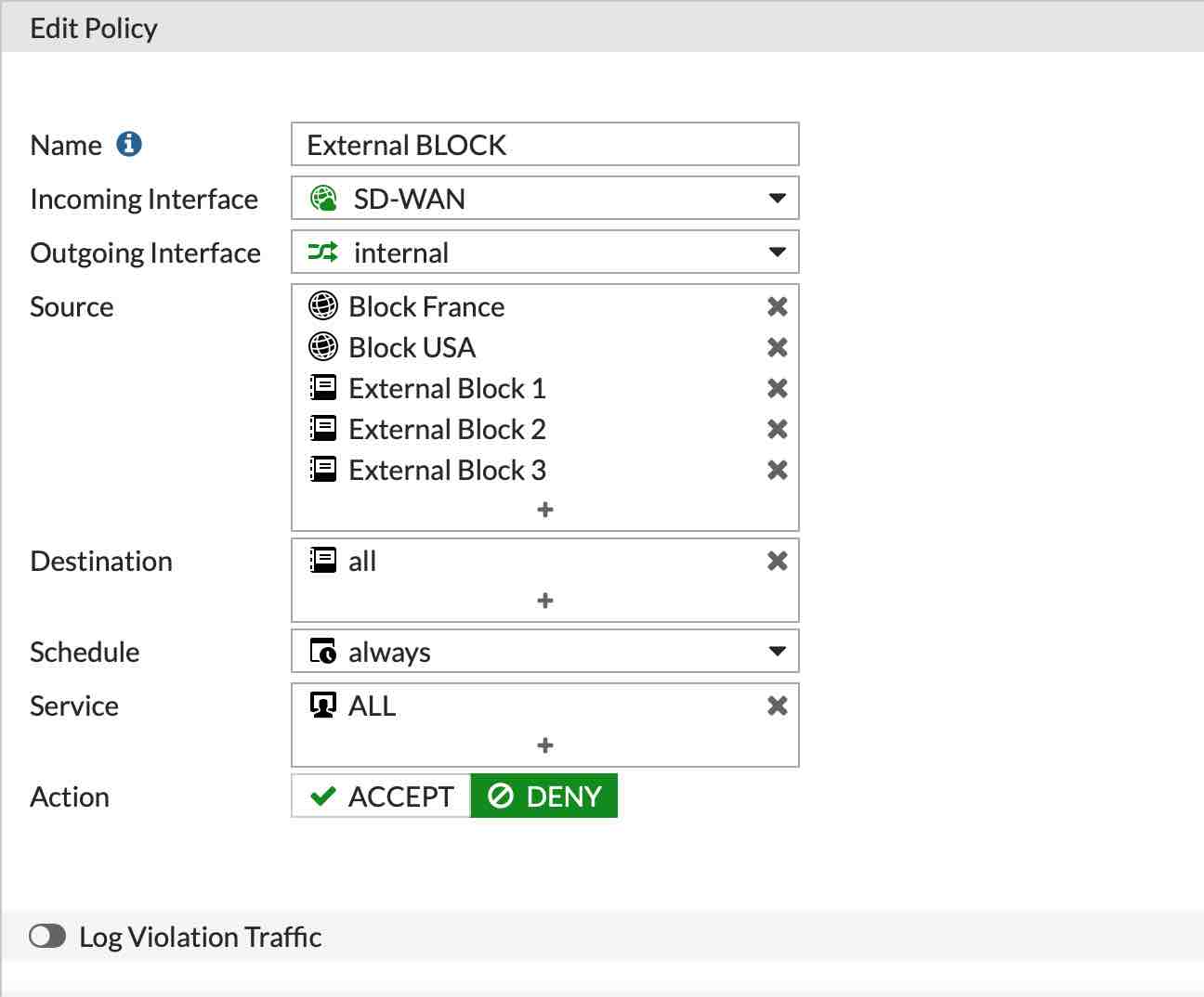 Solved Blocked Networks Do Not Work Fortinet Community