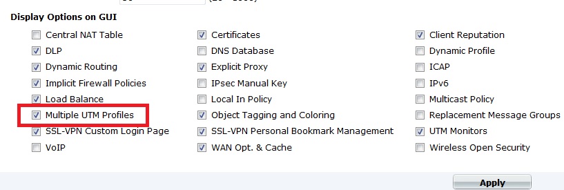How to create UTM profiles - v5.0.3 - Fortinet Community