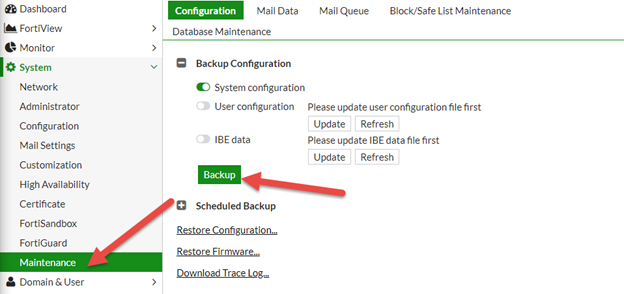 Technical Tip: How to get backup configuration, do... - Fortinet Community