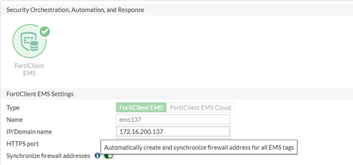 Technical Tip: Synchronizing FortiClient EMS tags ... - Fortinet Community
