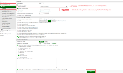 Technical Tip: How to enable encrypted FSSO commun... - Fortinet Community