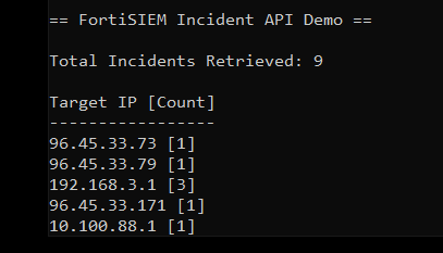 Exploring the new FortiSIEM JSON Incident API - Fortinet Community