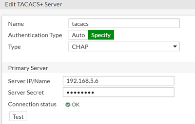 Technical Tip: The TACACS+ server connected via IP... - Fortinet Community