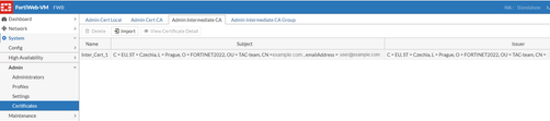 Technical Tip: How to install intermediate certifi... - Fortinet Community