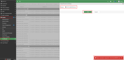 Technical Tip: Unable to import remote certificate... - Fortinet Community