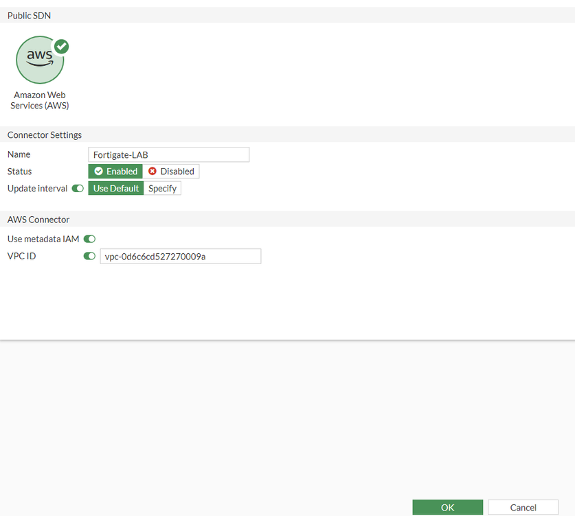 Technical Tip: How to add an SDN connector in Fort... - Fortinet Community