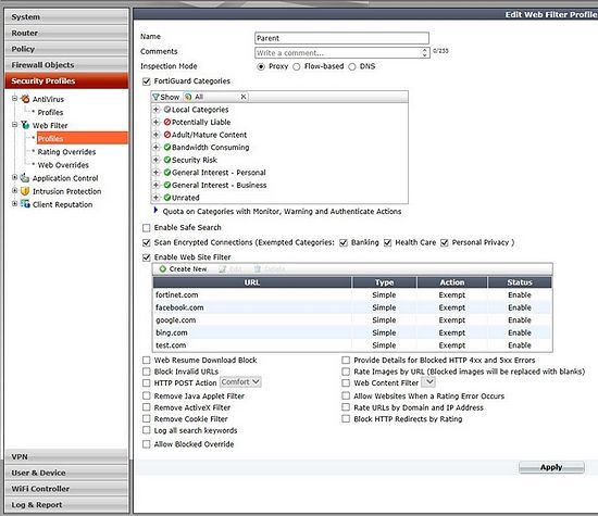 Technical Note: Modifying URL filter table of in a... - Fortinet Community