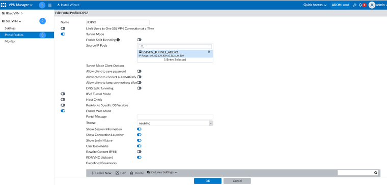 Technical Tip: Use VPN Manager to set up SSL VPN o... - Fortinet Community