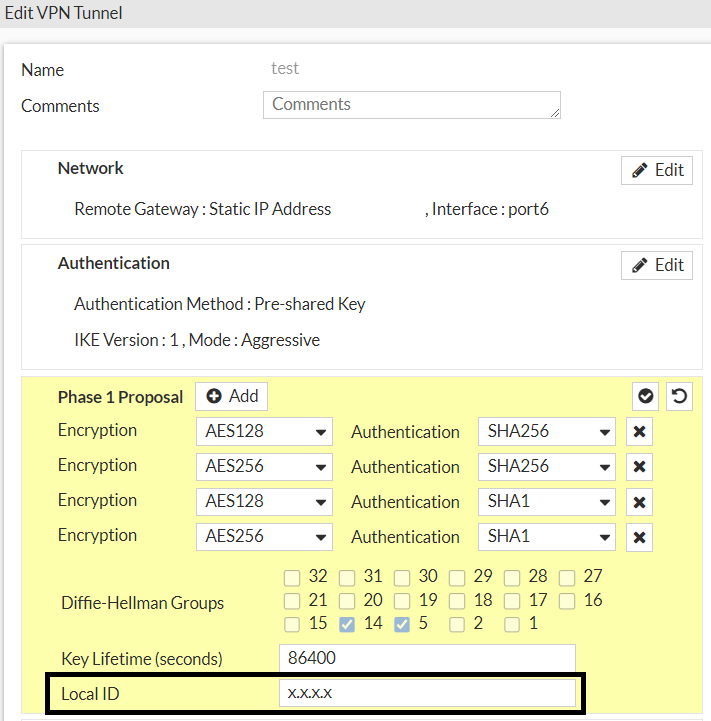 Technical Tip: How to use local-ID type IP address... - Fortinet Community