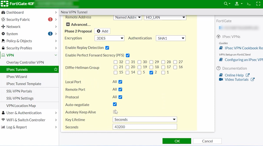 Technical Tip: Site-to-Site VPN Between FortiGate ... - Fortinet Community