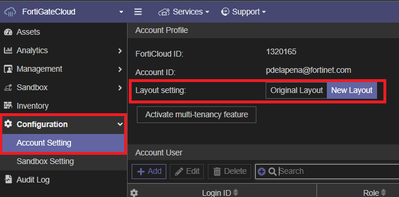Technical Tip: Switching FortiGate Cloud layout fr... - Fortinet Community
