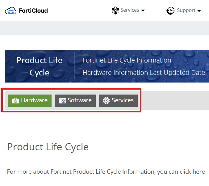Technical Tip: Product Life Cycle Information on F... - Fortinet Community