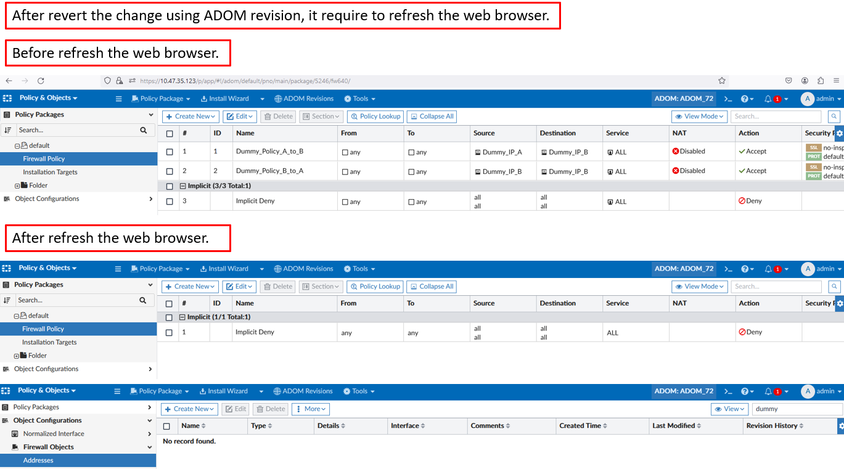 Techincal Tip: FortiManager use ADOM revision duri... - Fortinet Community