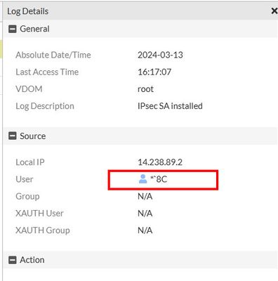 Technical Tip: The IPSec tunnel shows strange char... - Fortinet Community