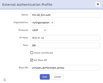 Technical Tip: How to configure LDAP external auth... - Fortinet Community