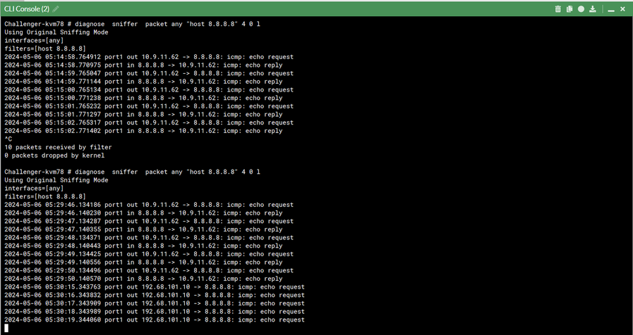 Technical Tip: Pinging out to Internet from local ... - Fortinet Community