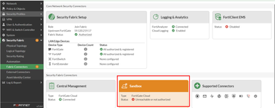 Troubleshooting Tip: FortiGate Cloud Sandbox statu... - Fortinet Community