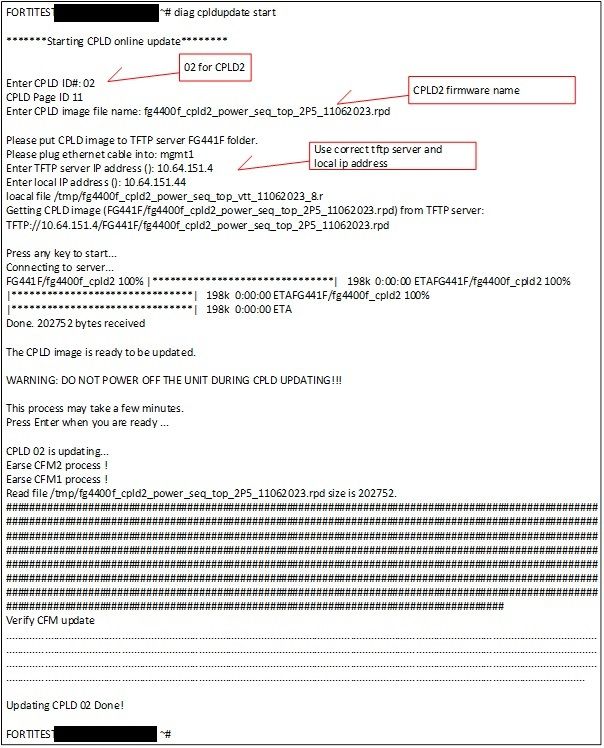 Technical Tip: How to upgrade the FortiGate's CPLD... - Fortinet Community