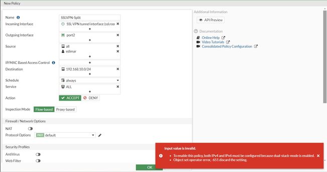 Troubleshooting Tip: Dual-stack SSL VPN tunnel sto... - Fortinet Community