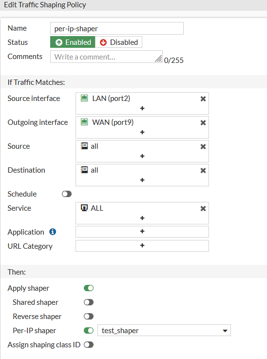 Technical Tip: FortiView Traffic Shaping 'No Resul... - Fortinet Community