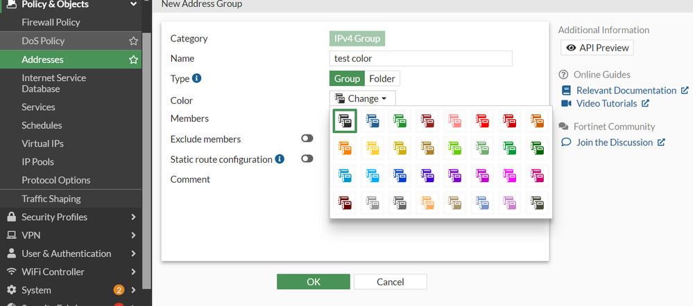 Technical Tip: Enabling Object Colors for the Web ... - Fortinet Community