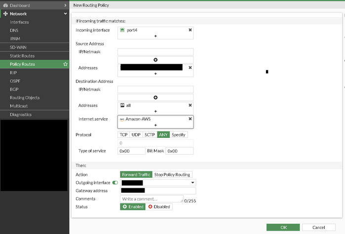 Technical Tip: Configuring the Firewall Policy Rou... - Fortinet Community