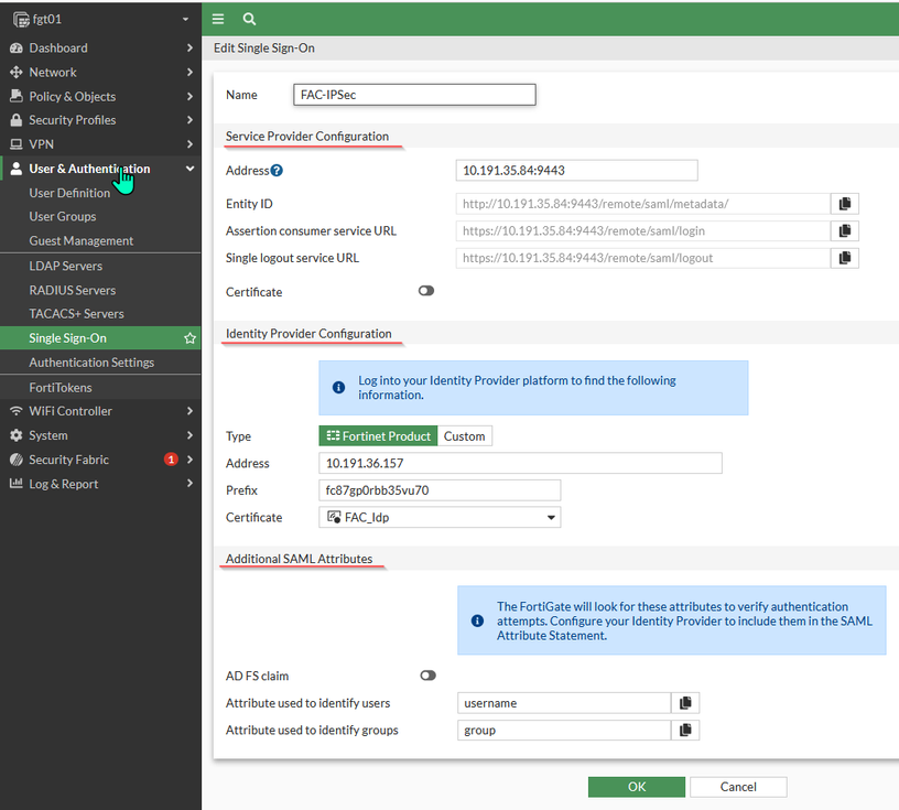 Technical Tip: FortiGate IPSec Dial-up IKEv2 SAML-... - Fortinet Community