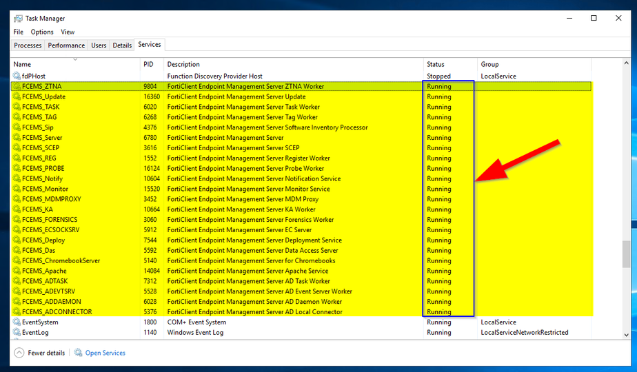 Troubleshooting Tip: Upgrading EMS to v7.2.7+ with... - Fortinet Community