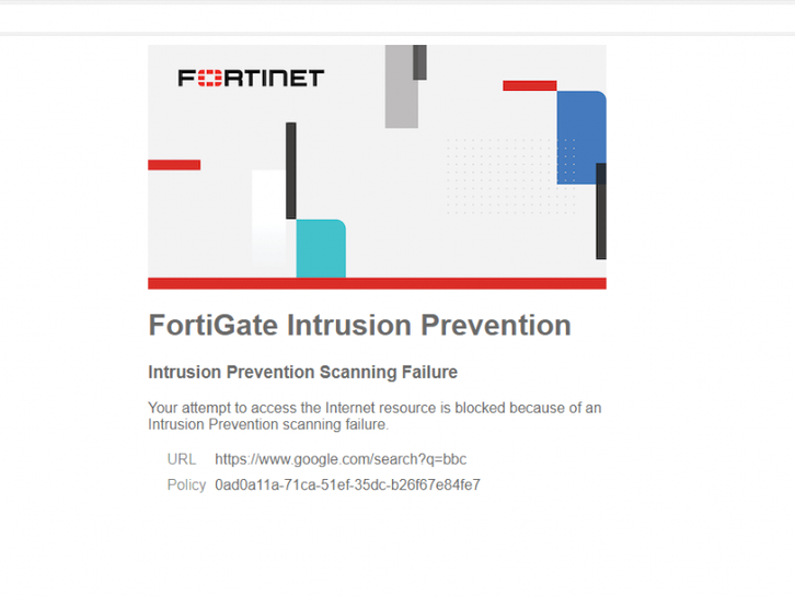 Technical Tip: Intrusion Prevention Scanning Failu... - Fortinet Community