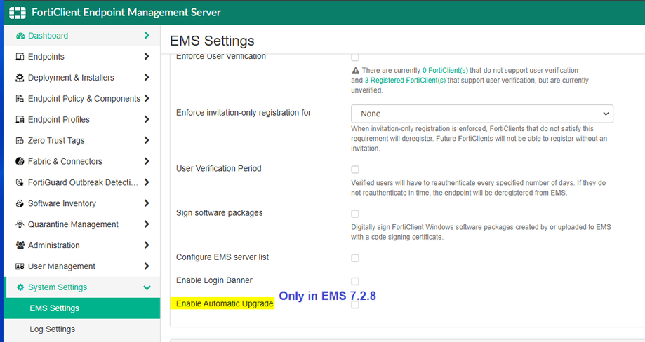 Technical Tip: Disable FortiClient EMS auto-upgrad... - Fortinet Community