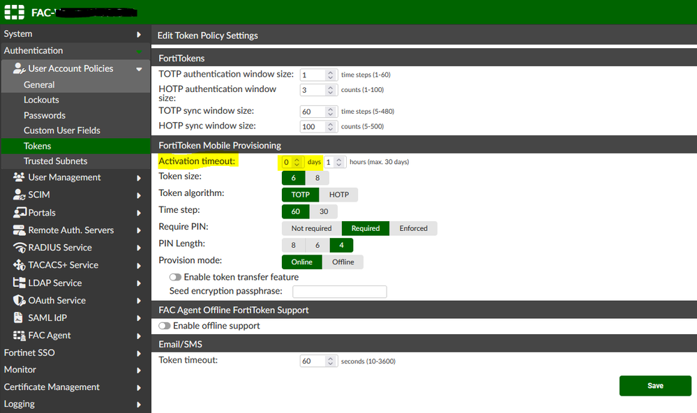 Technical Tip: Increase FortiToken mobile provisio... - Fortinet Community
