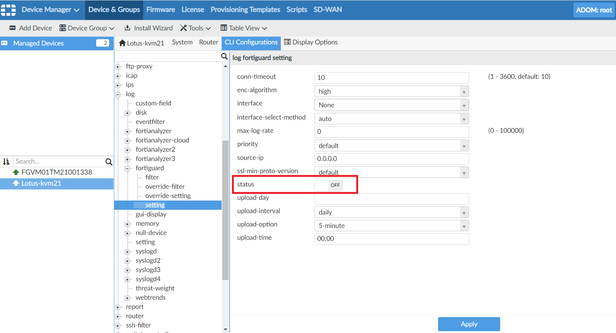 Technical Tip: How to disable FortiGate cloud logg... - Fortinet Community
