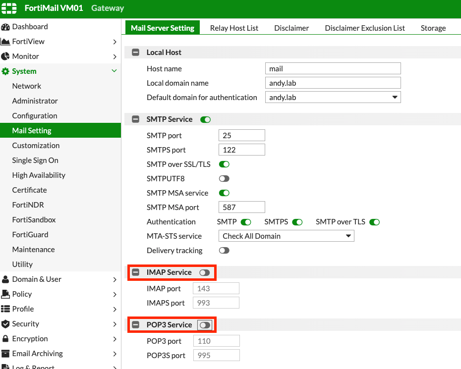 Technical Tip: FortiMail platform: how to disable ... - Fortinet Community