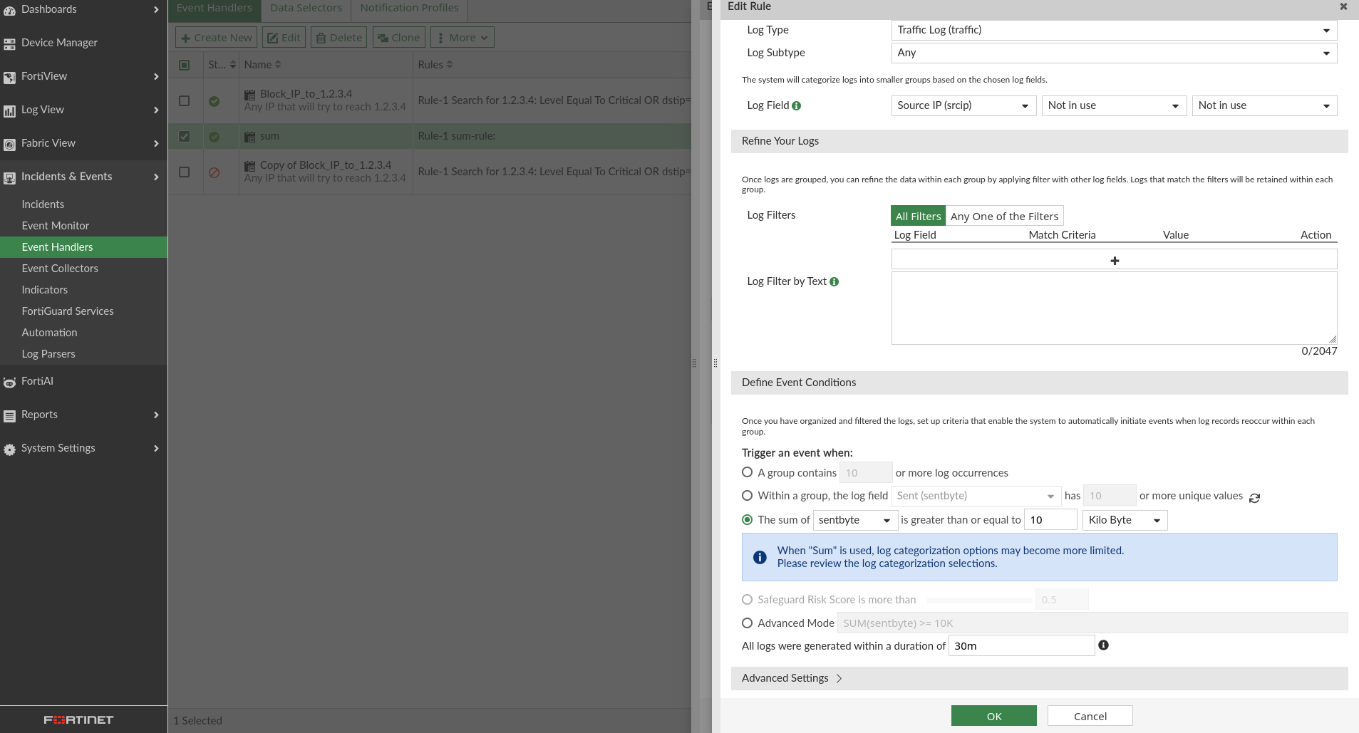 Technical Tip: Event handler triggered on sent or ... - Fortinet Community