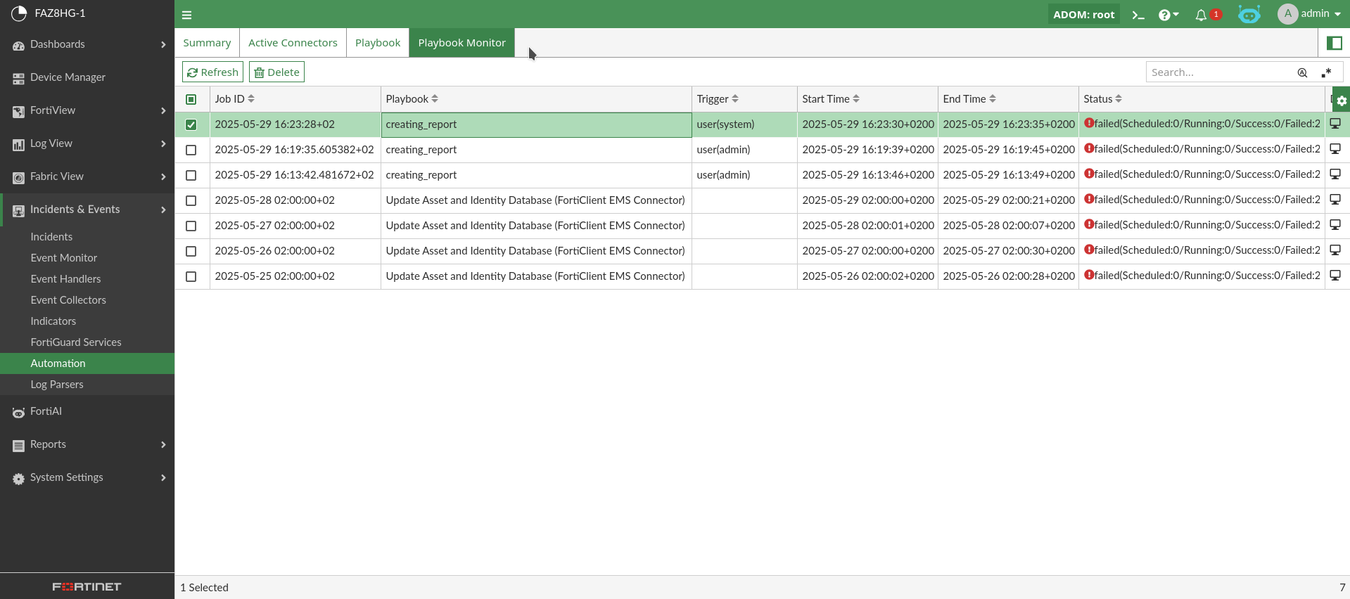 Technical Tip: Troubleshooting of Playbooks - Fortinet Community