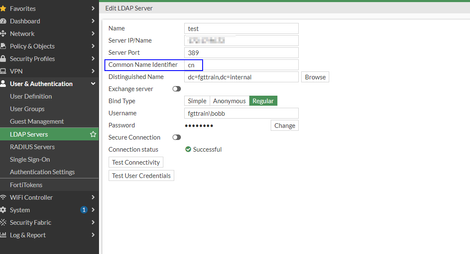 Technical Tip: Username format for LDAP authentica... - Fortinet Community