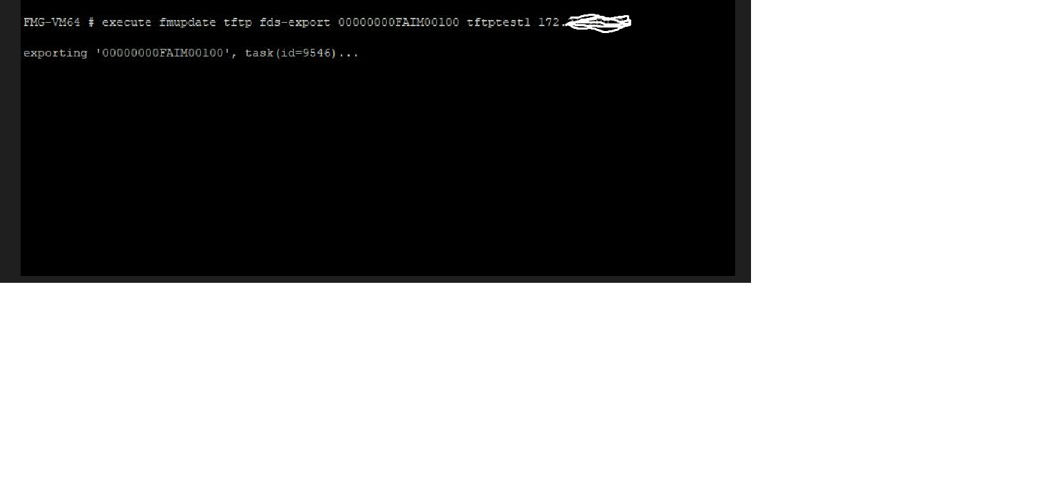 Technical Tip Exporting Fortimanager System File Fortinet Community