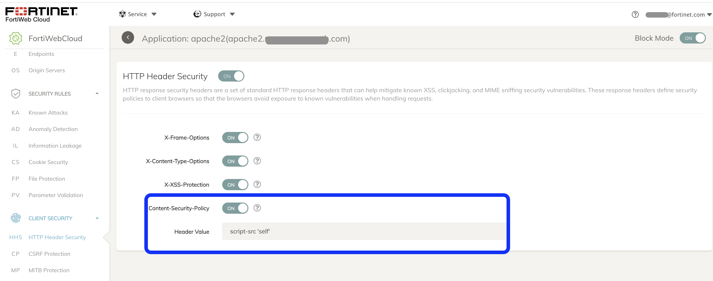 Technical Tip: FortiWeb Cloud Content Security Pol... - Fortinet Community