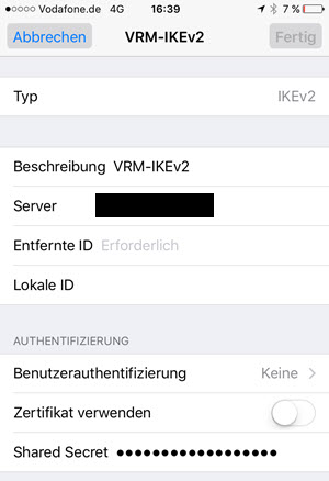 IKEv2 with iOS 9 - Fortinet Community