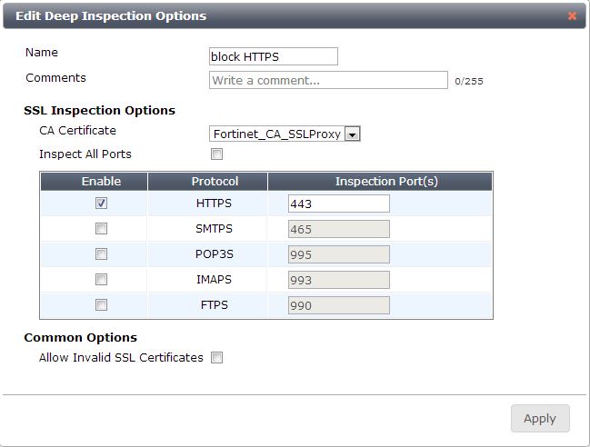 Block HTTPS sites by URL - Fortinet Community