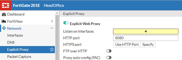 Explicit Proxy - Fortinet Community