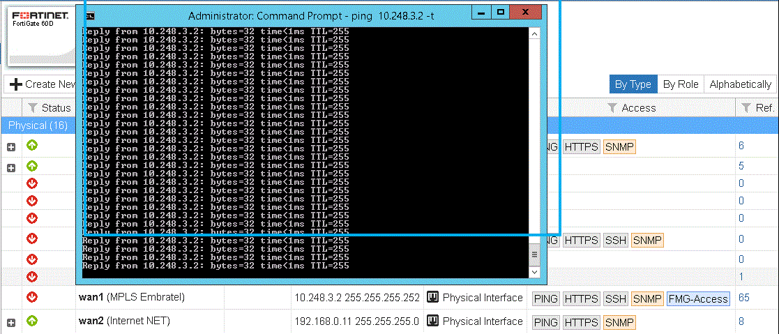 FGT 60D - Interface Down but still responding to p... - Fortinet Community